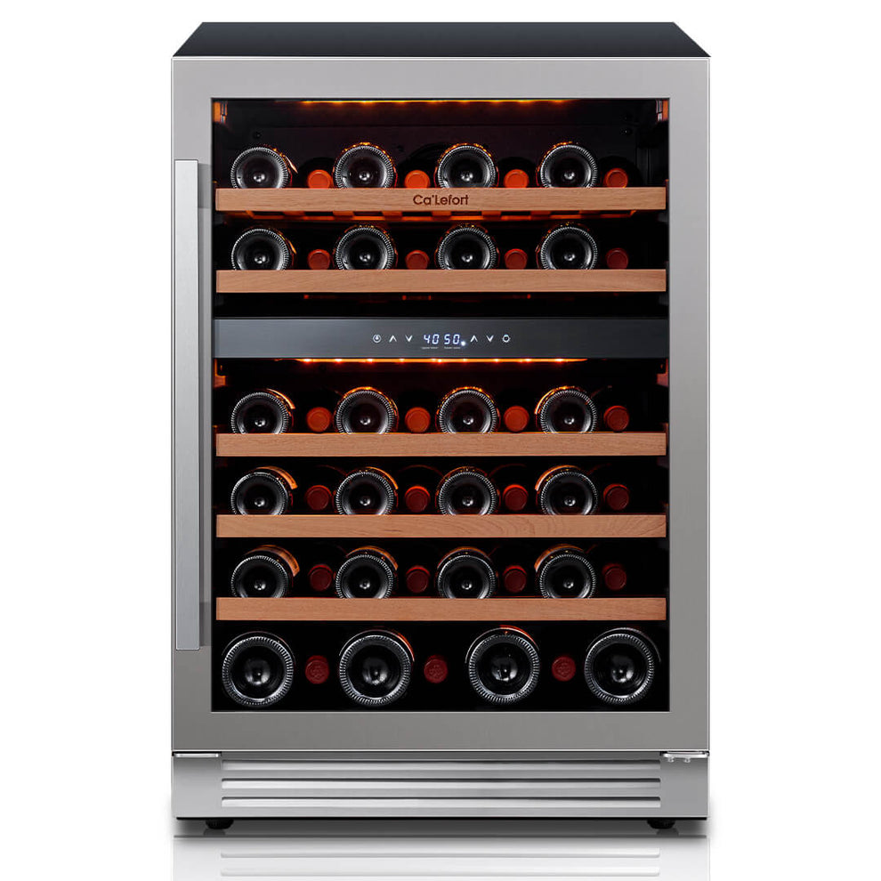 Ca'Lefort 24” Freestanding & Built-in 46 Bottle Dual Zone Wine Fridge