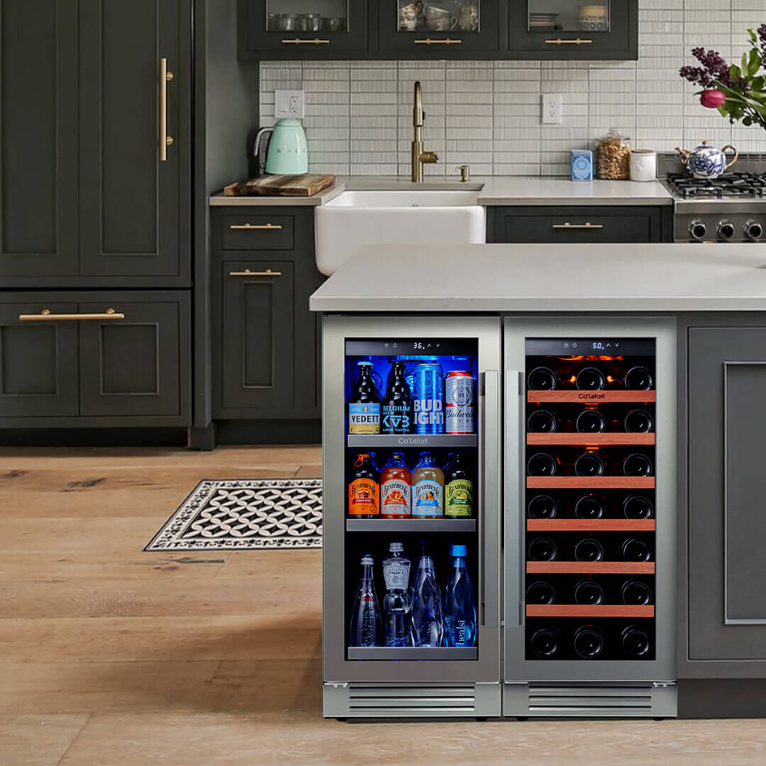 30'' Wine and Beverage Fridge Combo, Undercounter or Freestanding – Ca ...