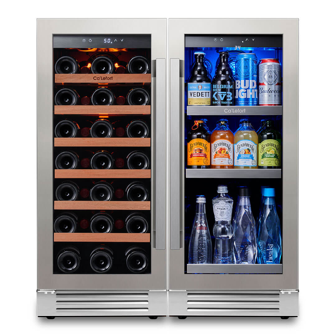 30'' Wine and Beverage Fridge Combo, Undercounter or Freestanding – Ca ...